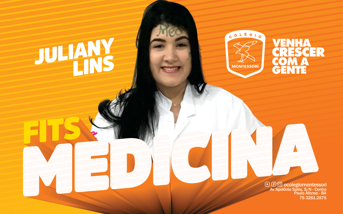Juliany Lins, mais uma aluna egressa aprovada em Medicina